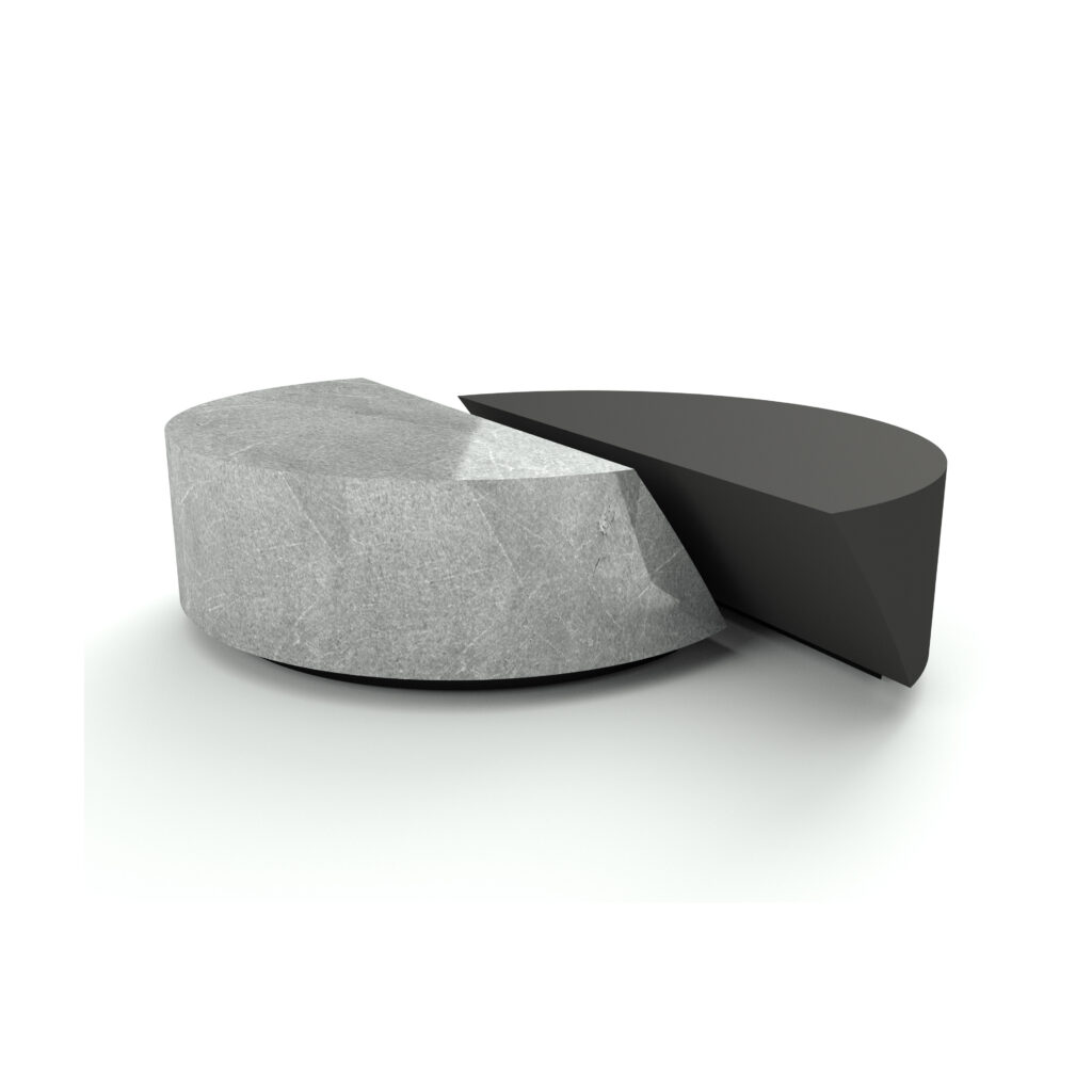 Hover Split Round Coffee Table - PERRY LUXE